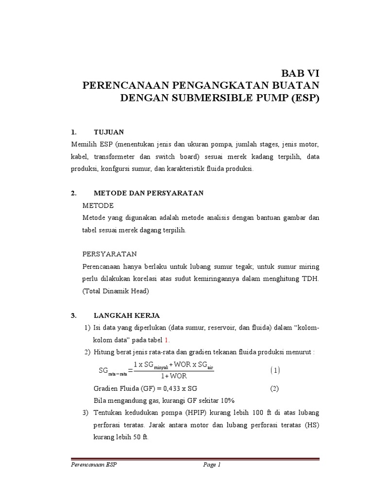BAB 4 Perencanaan ESP | PDF