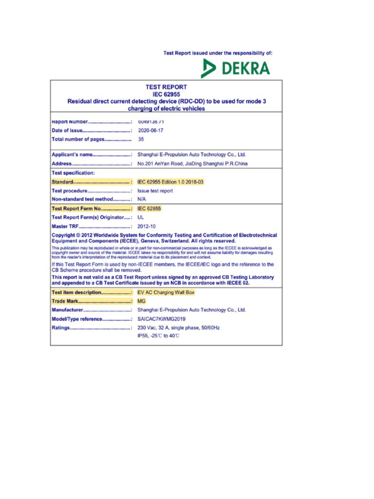 Understanding RDC-DD & FCD For Wall Box Charger According To IEC 62955 ...