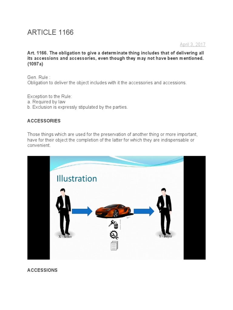 ARTICLE 1166 To 1169 | PDF | Law Of Obligations | Damages