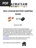 Lithium Battery Declaration Form | PDF | Lithium Ion Battery | Lithium