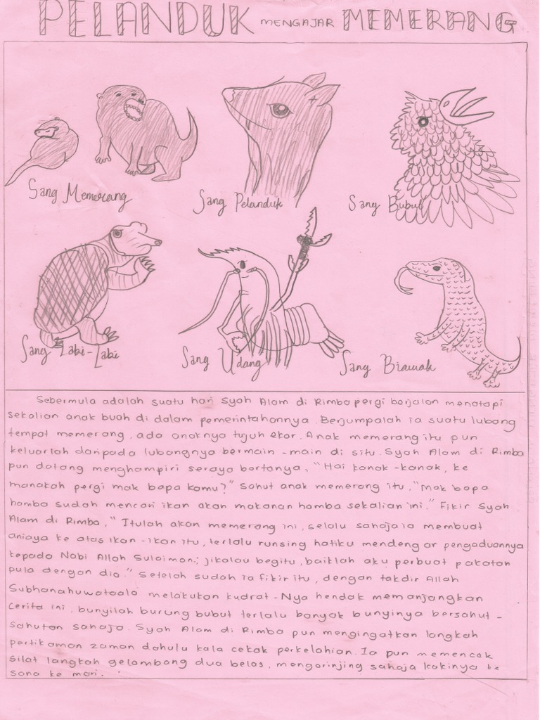 Prosa Trad Ting 2-Pelanduk Mengajar Memerang | PDF