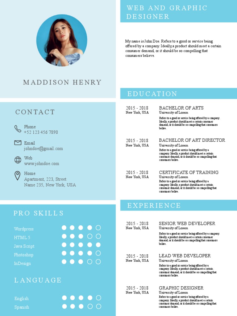 Creative Resume Template | PDF | Software Engineering | Hypertext