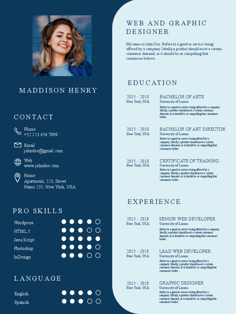 Maddison Henry: Web and Graphic Designer | PDF | Internet | Cyberspace