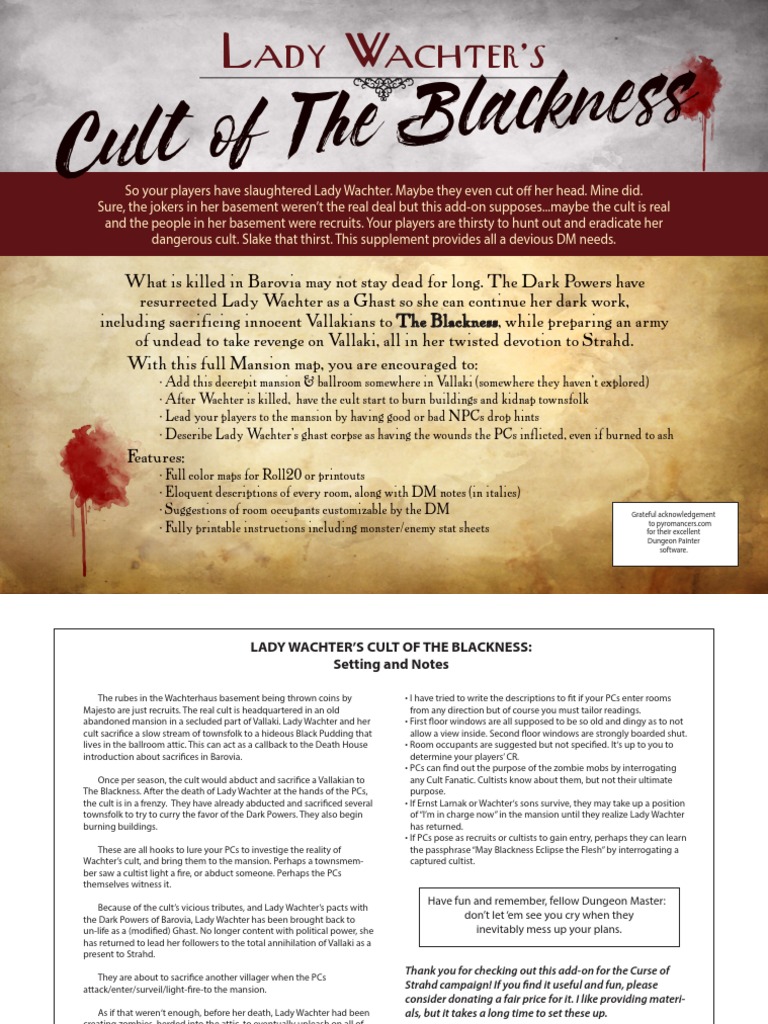 Cult of The Blackness: Lady Wachter S | PDF | Nature