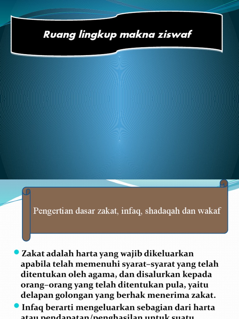 Pengertian Ziswaf | PDF