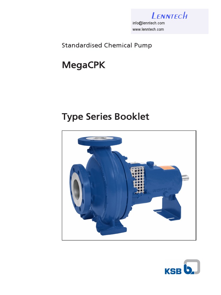 KSB MCPK L | PDF | Bearing (Mechanical) | Pump