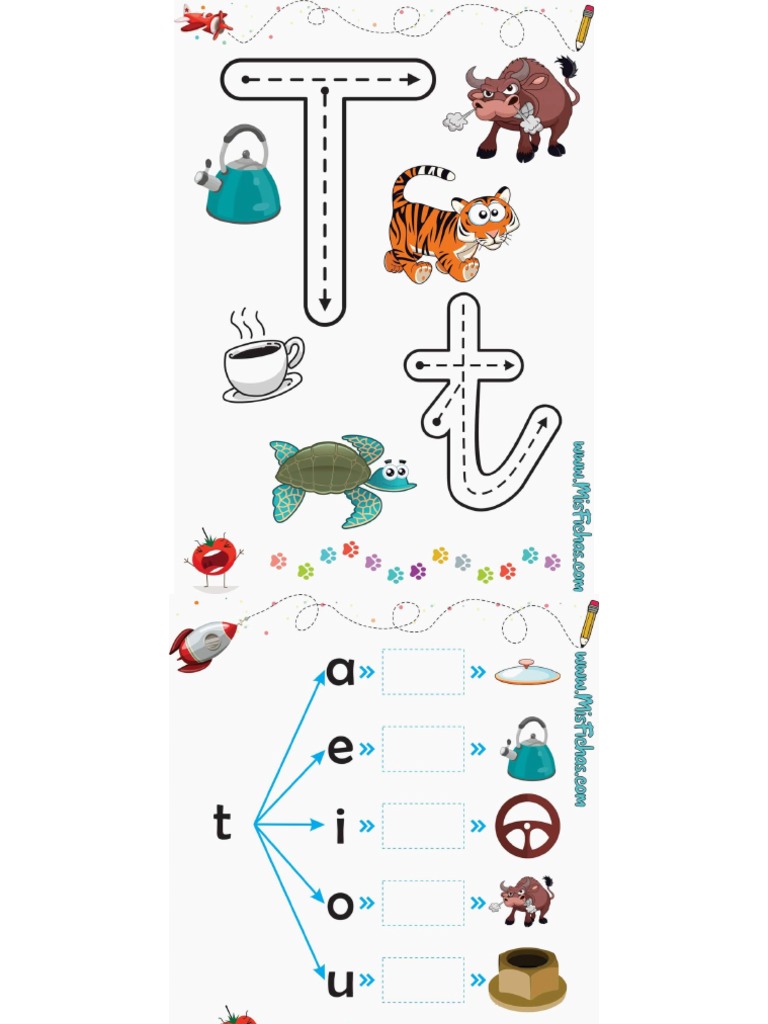 Fichas Letra T | PDF