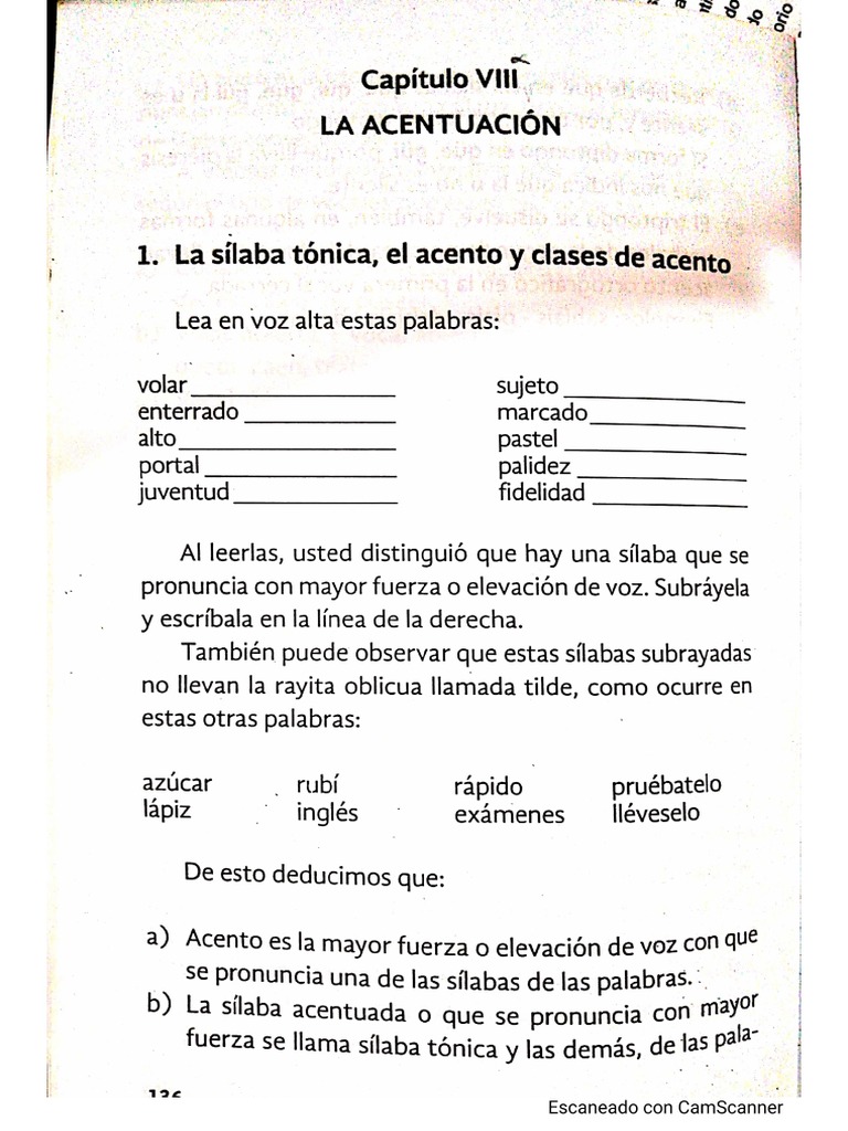 Ortografia La Acentuacion | PDF