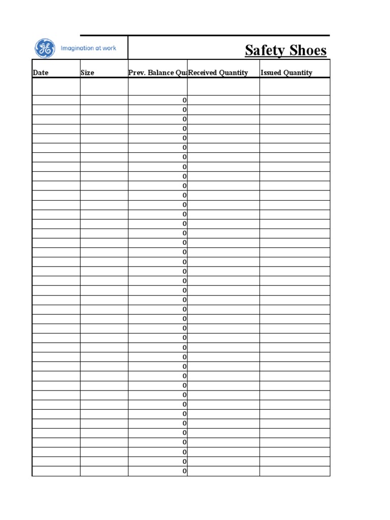 PPE's Stock Tracking Register | PDF | Clothing | Safety