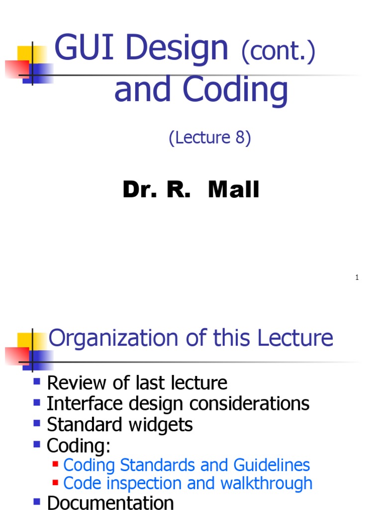 GUI Design and Coding: (Cont.) | PDF | Menu (Computing) | Variable ...