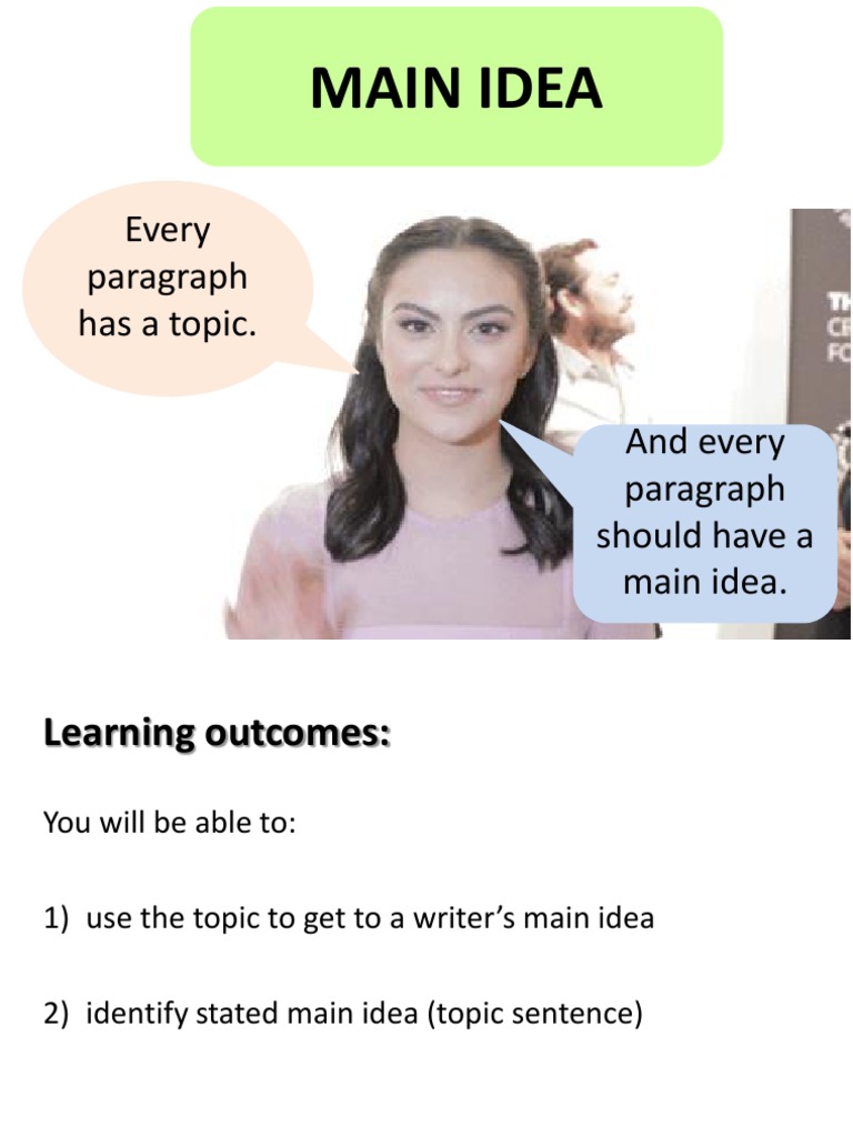 Identifying Stated Main Ideas | PDF | Sentence (Linguistics) | Question