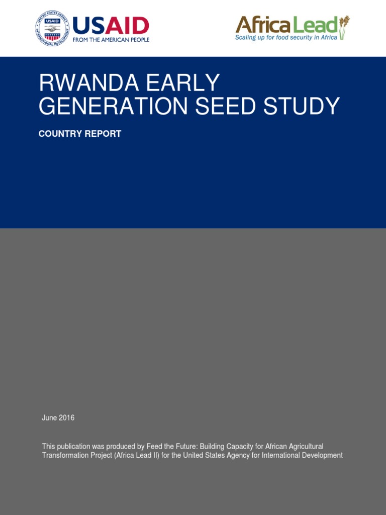 Rwanda EGS Study - Final Report | PDF | Plant Breeding | Rwanda