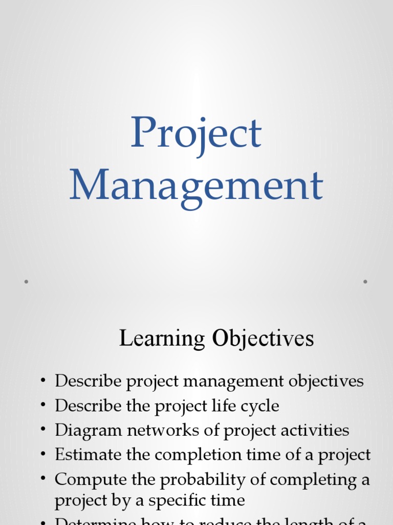 Lecture 1 Project Management | PDF | Project Management | Applied ...