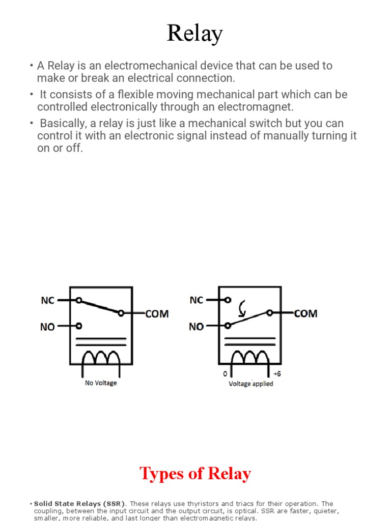 Introduction To Relay | PDF | Relay | Electronics