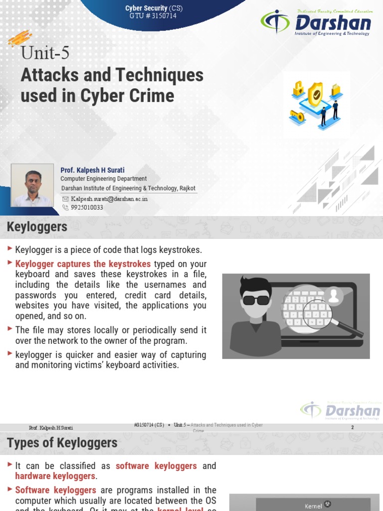 CS Unit-5 | PDF | Denial Of Service Attack | Spyware