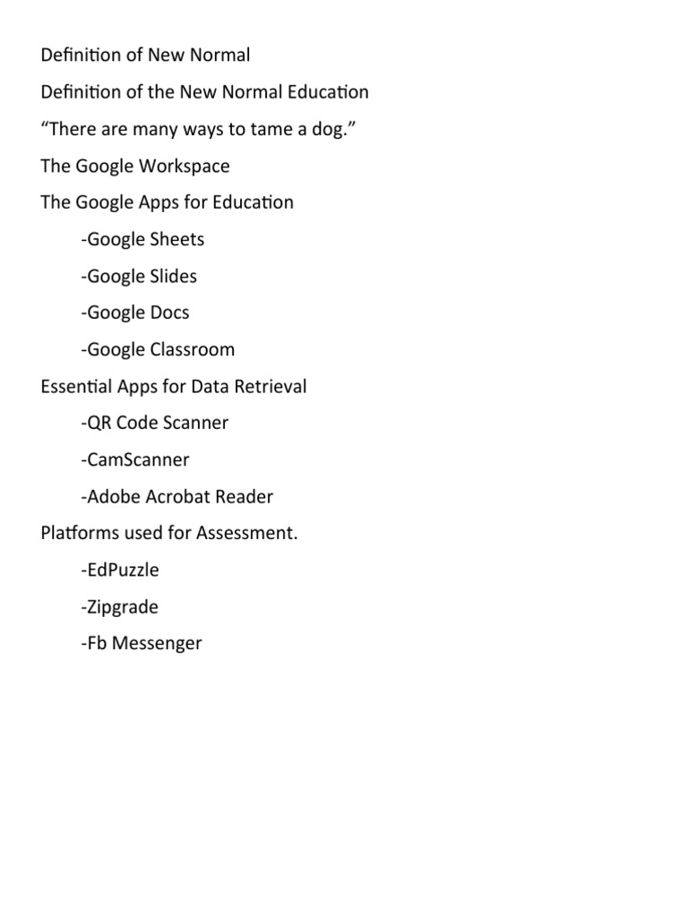 Definition of New Normal | PDF