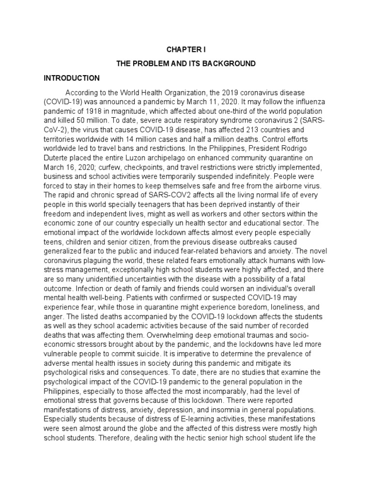 Chapter 1 - Thesis Revised Edition | PDF | Stress (Biology ...