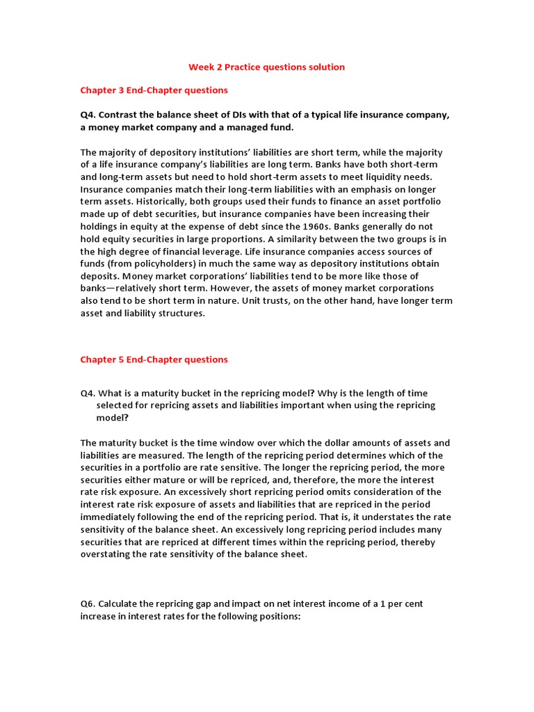 Analyzing Interest Rate Risk Exposure Through Repricing Gaps | PDF ...