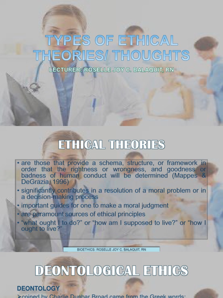 Module 3 Types of Ethical Theories | PDF | Ethical Theories | Academic ...