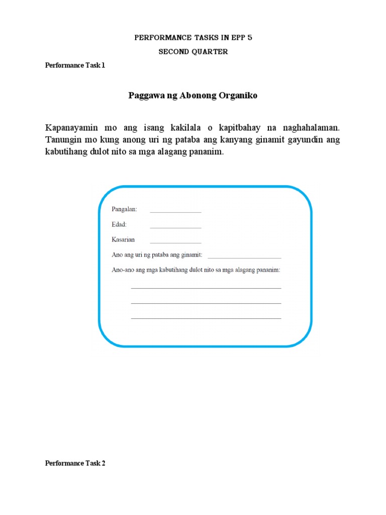 Epp 5 Q2 | PDF