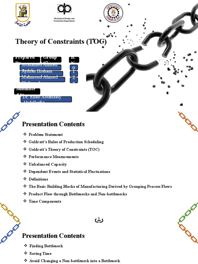 Theory of Constraints (Presentation) | PDF | Inventory | Business