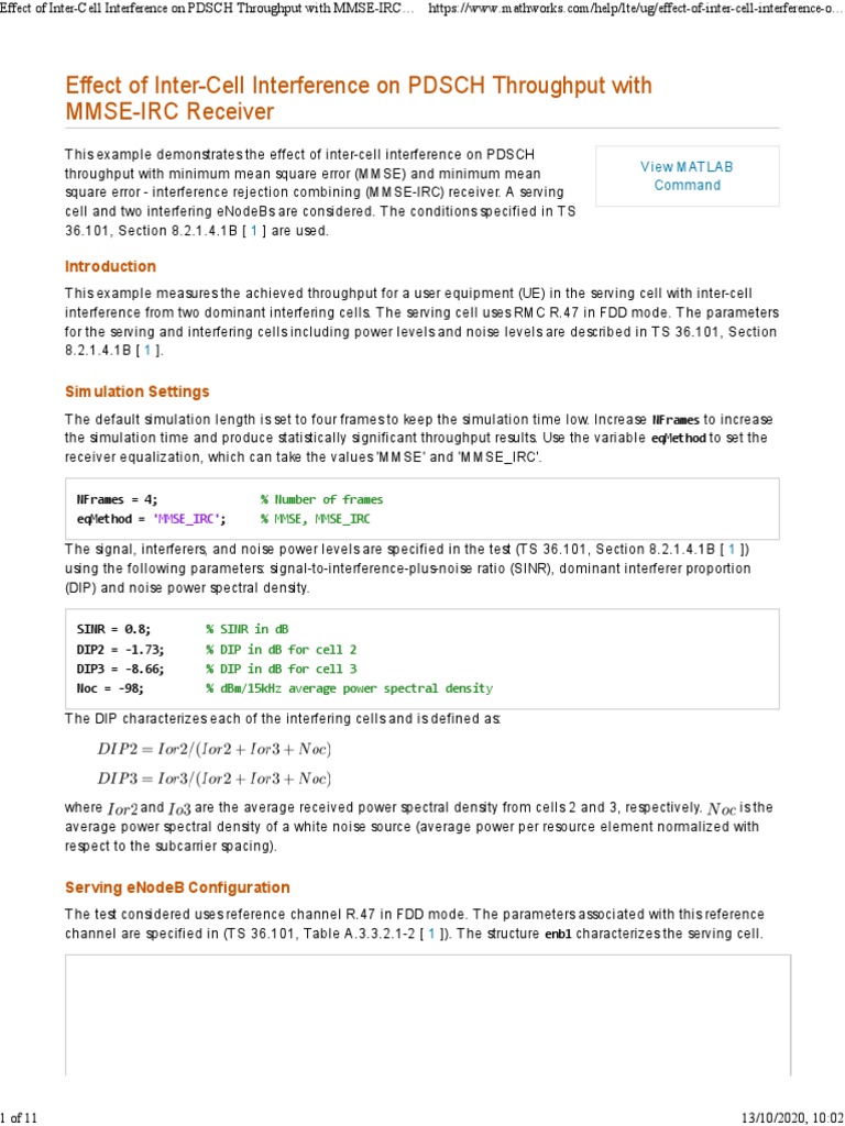 Inter-Cell Interference Impact on PDSCH | PDF | Radio Technology ...
