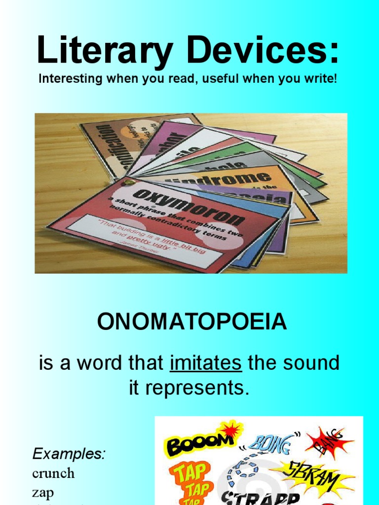 Literary Devices:: Interesting When You Read, Useful When You Write ...