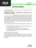 Functions of Departments in Garment Factories | PDF | Sewing | Textiles
