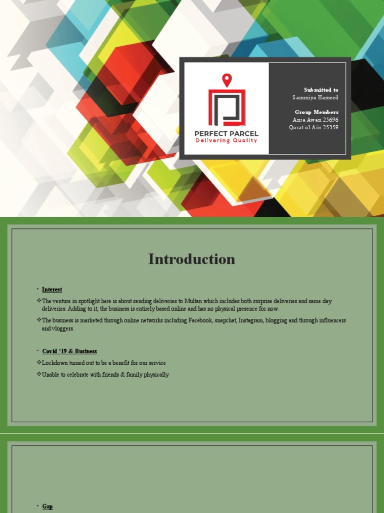 Perfect Parcel Presentation | PDF | Marketing | Economies