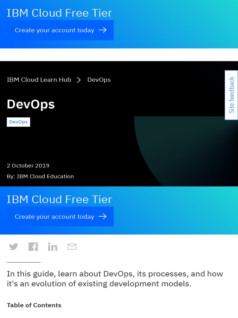 What Is DevOps? - IBM | PDF | Agile Software Development | Cloud Computing
