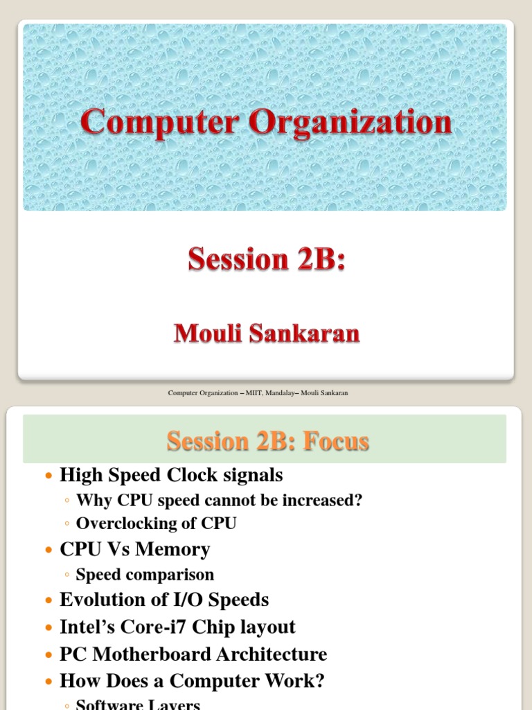 Computer Organization - MIIT, Mandalay - Mouli Sankaran | PDF | Bios ...