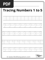 Rainbow Handwriting Numbers | PDF