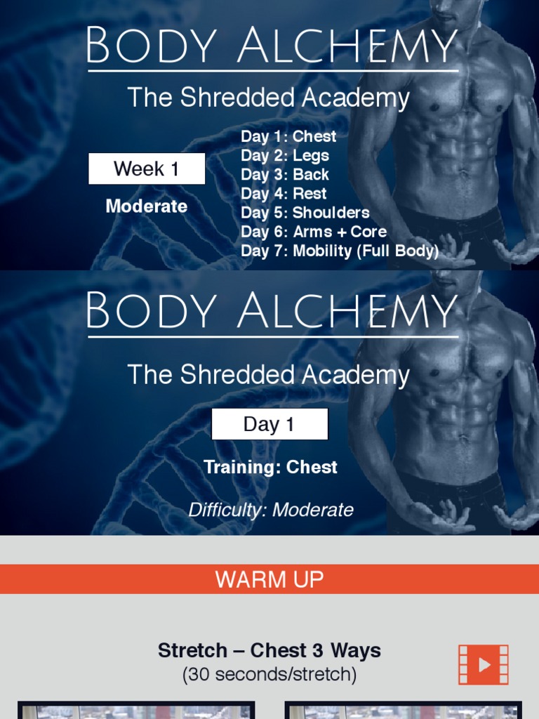 Body Alchemy: The Shredded Academy | Download Free PDF | Strength ...