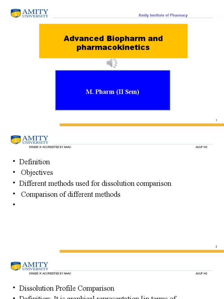 Dissolution Profile Comparison | PDF | Analysis Of Variance | Teaching ...