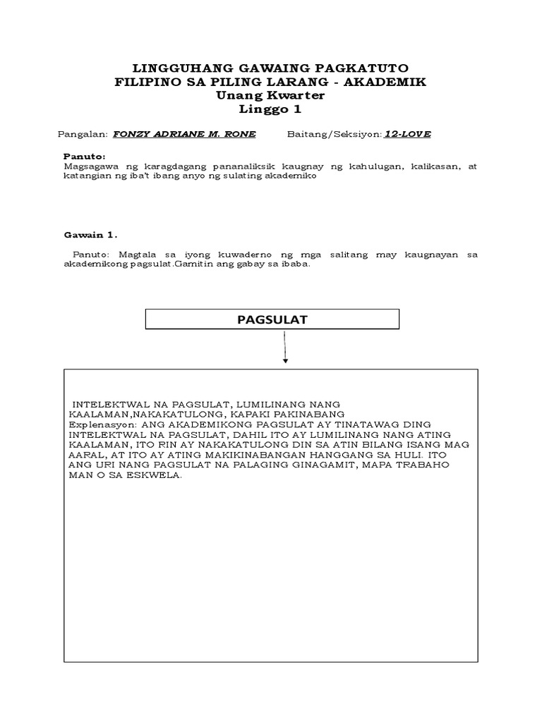 FSPL Akademik q1 w1 (Fonzy Rone) | PDF