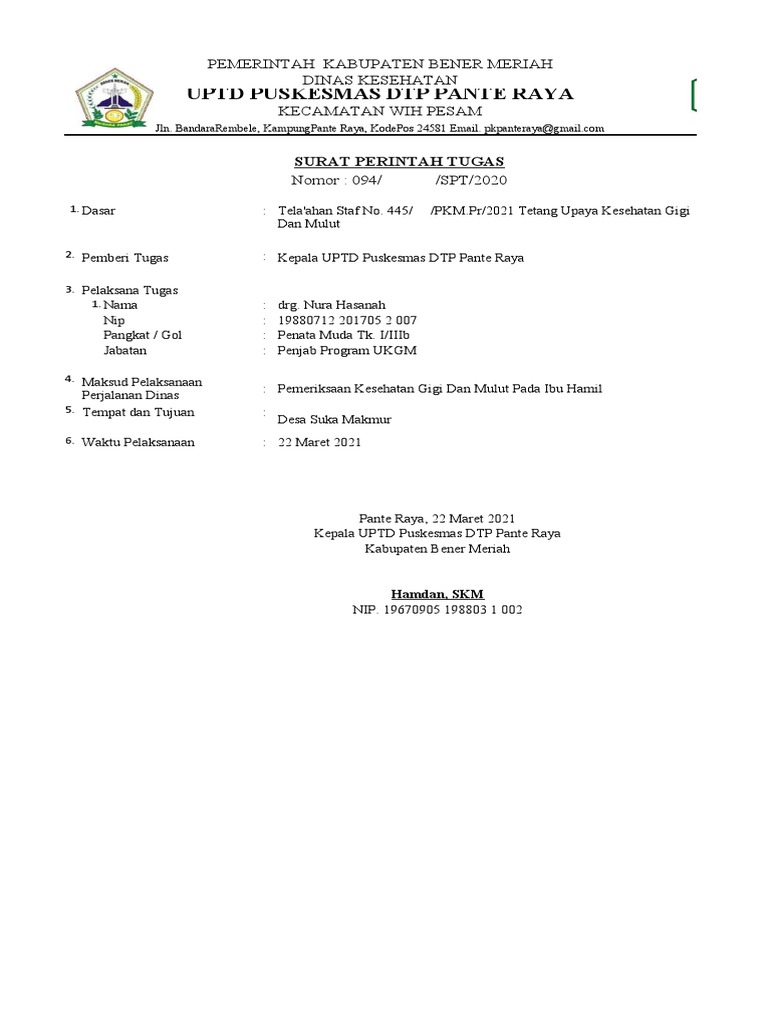 Contoh SPJ Kegiatan-1 | PDF