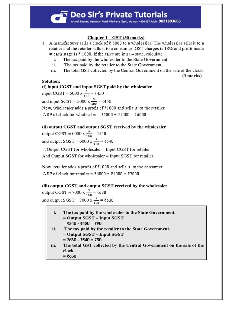 GST Solution | PDF | Value Added Tax | Prices