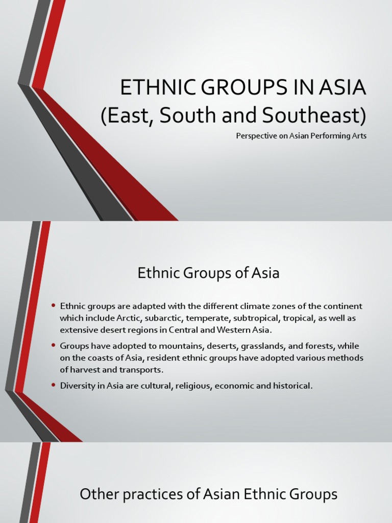 Asian Ethnic Groups & Arts Overview | PDF