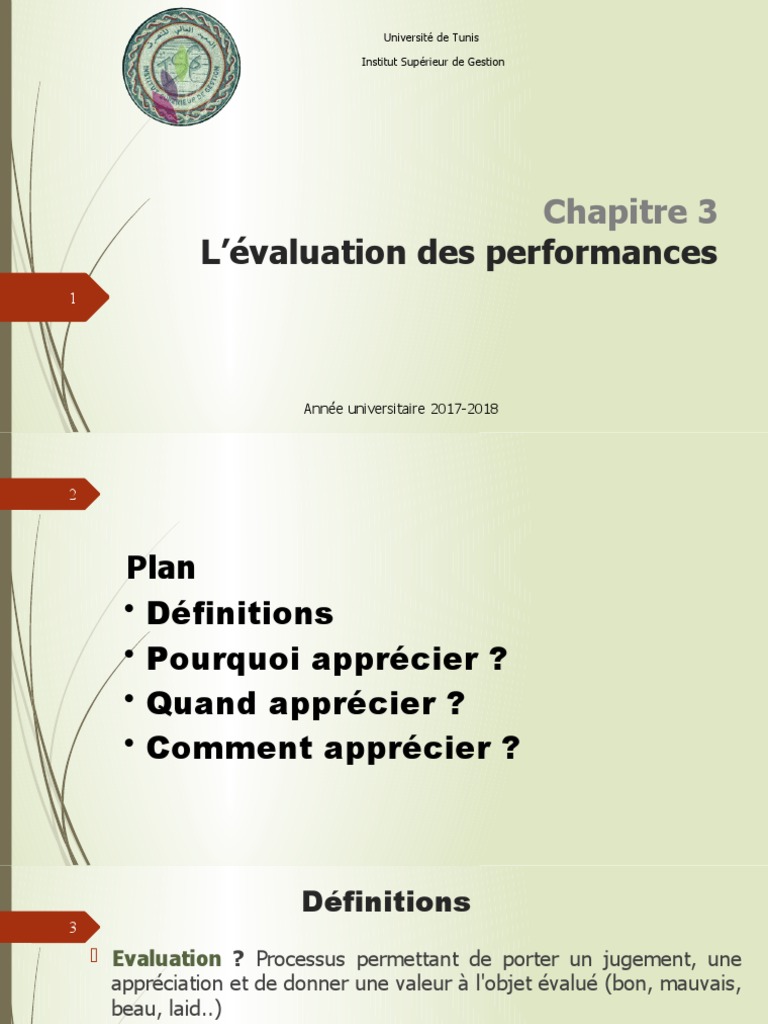Evaluation Des Performances | PDF | Sociétés | Gestion des ressources ...