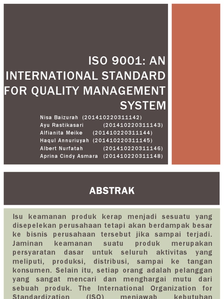 Iso 9001 | PDF
