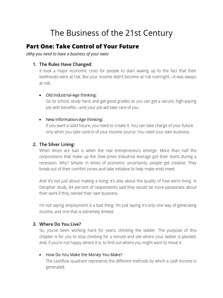 The Business of The 21st Century | PDF