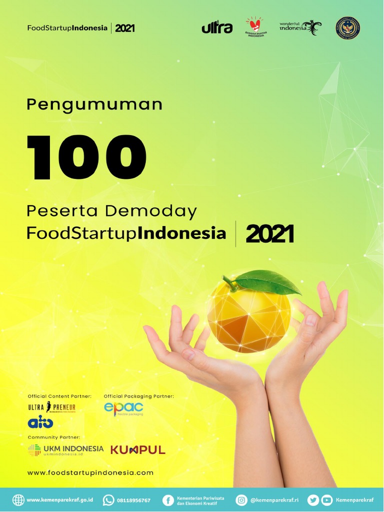 Pengumuman 100 Peserta Demoday FSI 2021 | PDF