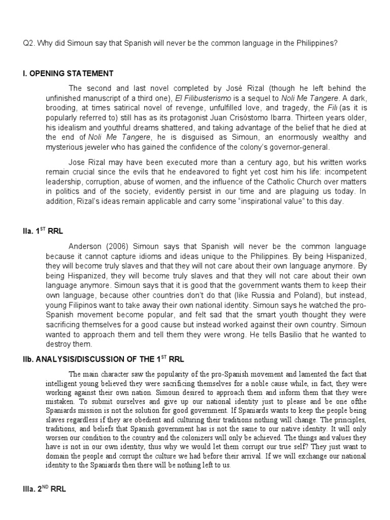 I. Opening Statement: Iiia. 2 RRL | PDF