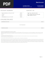 Walmart Money Card 2021 Bank Statement | PDF | Financial Transaction ...