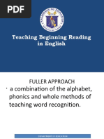Teaching Beginning Reading: Fuller Technique | PDF | Writing ...