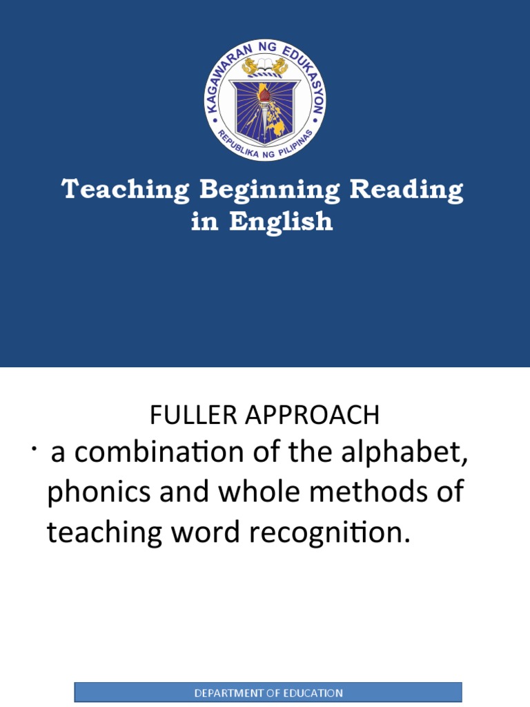 LAC SESSION Topic - The-Fuller-Approach | PDF | Learning To Read ...