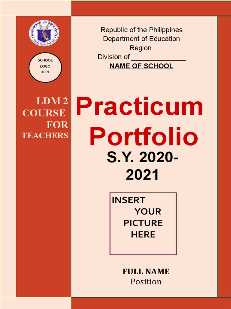 LDM Practicum Portfolio Editable | PDF | Lesson Plan | Educational Assessment