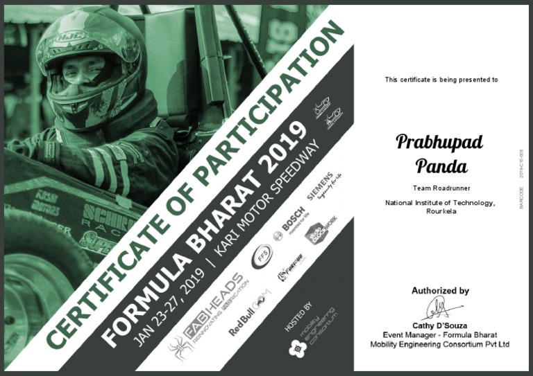 Formula - Bharat 2019 Combustion Certificate | PDF