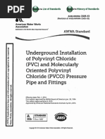AWWA C600 1999 Installation of Ductile | PDF | Pipe (Fluid Conveyance ...