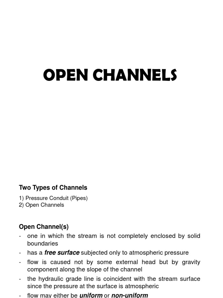 12 Open Channels | PDF | Physical Quantities | Force